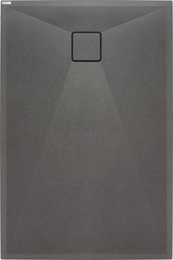 Deante Obdélníková sprchová vanička Correo 90x70 cm, granit, antracit metalic - KQR T71B