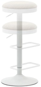 Béžová čalouněná barová židle Kave Home Zaib 58-80 cm