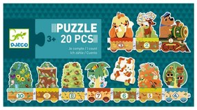 DJECO Puzzle Vlak se zvířátky 20 ks 2+