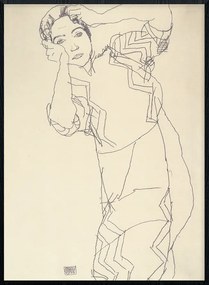 Plakát Egon Schiele -  Friederike Maria Rozměr plakátu: A4 (21 x 29,7 cm)