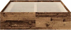 Rám postele bez matrace Staré dřevo 120x190cm Technické dřevo 3328876