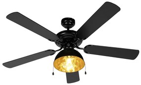 Průmyslový stropní ventilátor černý - Magna