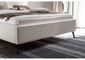 Béžová čalouněná dvoulůžková postel 160x200 cm Matera – Meise Möbel