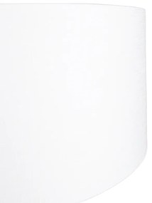 Moderní nástěnná oblouková lampa z oceli s bílým odstínem 50/50/25 nastavitelná