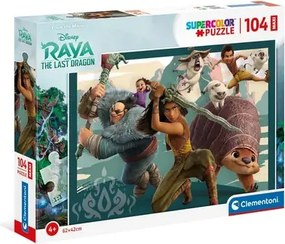 Clementoni PUZZLE Raya a drak MAXI / 104 dílků / od 4 let