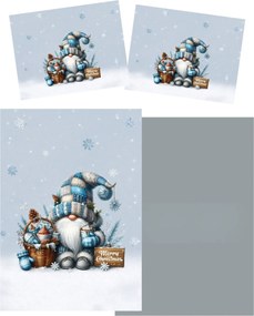 3D povlečení z mikrovlákna FROSTY GNOME barevné Rozměr povlečení: 2 ks 70 x 90 cm | 140 x 200 cm