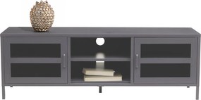 Šedý ocelový TV stolek 150x50x45 cm Acier – Premier Housewares
