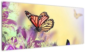 Motýli - obraz (100x40cm)