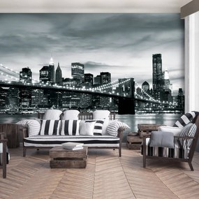 Fototapeta - New York a Brooklynský most (152,5x104 cm)