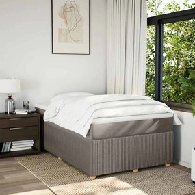 Box spring postel s matrací taupe 120x200 cm textil 3285564