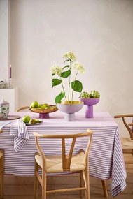 Pip Studio Stripes ubrus 160x250cm, lila (Ubrus ze 100% bavlny)