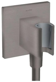 Axor - Sprchové kolínko s držákem, kartáčovaný černý chrom 36734340