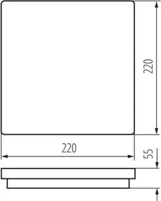LED svítidlo Kanlux BENO 18W NW-L-W IP54 neutrální bílá 32942