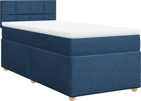 Box spring postel s matrací modrá 80x200 cm textil 3286513