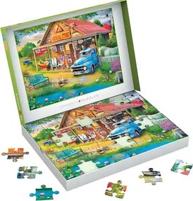 EUROGRAPHICS Puzzle Connecting Pieces: Vesnický obchůdek / 48 dílků /