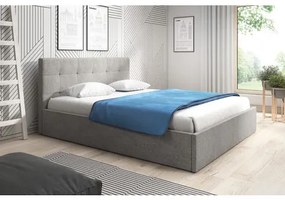 Čalouněná postel LAURA rozměr 120x200 cm Světle šedá