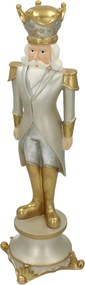 Figurka Louskáčka 42cm silver