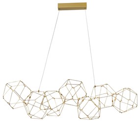 LED lustr Nebula 108 zlaté