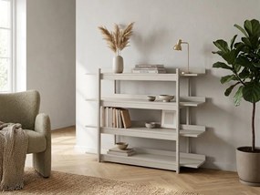 Dřevěná nástěná knihovna FRAME kašmírová
