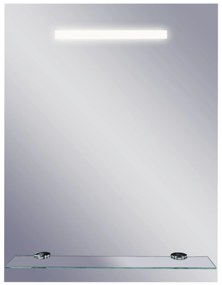 Zrcadlo s LED osvětlením Linea II, 65 × 50 cm