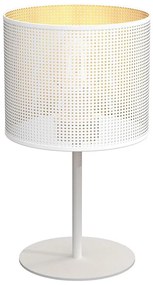 Stolní lampa LOFT SHADE 1xE27/60W/230V pr. 18 cm bílá/zlatá