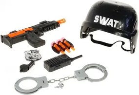 Policejní sada SWAT s přilbou a doplňky / Karnevalový doplněk / Samopa