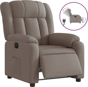Elektrické polohovací křeslo taupe textil 3205300