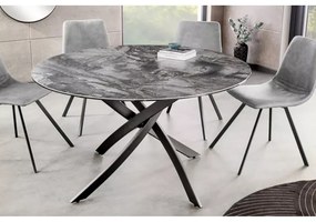Massive home | Kulatý jídelní stůl ALPINE TAUPE 120 CM keramika