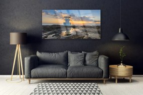 akrylový obraz Maják Krajina 120x60 cm