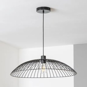 Brilagi - LED Lustr na lanku CERIA WIRE 1xE27/40W/230V pr. 60 cm černá