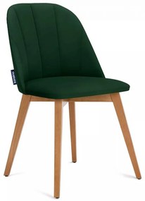 Konsimo Sp. z o.o. Sp. k. Jídelní židle RIFO 86x48 cm tmavě zelená/světlý dub KO0088