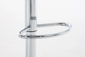 Sada 2 barových židlí Hoover plast chromovaná konstrukce – černá