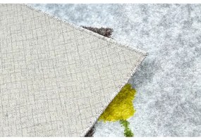 Dywany Luszczow Dětský kusový koberec JUNIOR 51858.802 pratelný  Zvířata, Afrika pro děti protiskluz, šedá Rozměr koberce: 80 x 150 cm