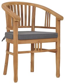 Zahradní židle s poduškami 2 ks masivní teakové dřevo,  49431