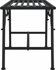 Lavice kolem stromu 110 cm černá ocel 318827