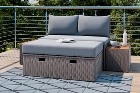 XXXLutz TERASOVÁ SEDACÍ SOUPRAVA dřevo, kov, plast, textil Ambia Garden - Online Only zahradní nábytek - 002913001702