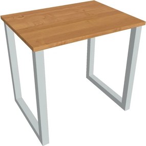 Kancelářský pracovní stůl Hobis UEO 800, bílá RAL 9016, deskaakát