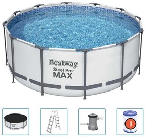 Bestway Bazénový set Steel Pro MAX kruhový 366 x 122 cm