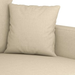 2dílná sedací souprava s poduškami krémová textil 3201650