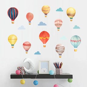 Nálepky na zeď - Létající balóny