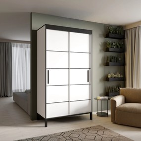 ADRK Furniture Posuvná skříň BELL 120 SW-BLL-120-W