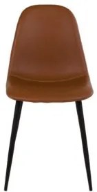 Jídelní židle STOCKHOLM hnědá, černá podnož House Nordic 1001115