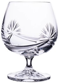 Onte Crystal Bohemia Crystal ručně broušené sklenice na rum, brandy a koňak Mašle 250 ml 2KS