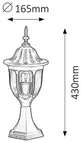 Rabalux 8343 - Venkovní lampa MILANO 1xE27/60W/230V