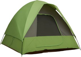 Outsunny Auto Stan, Kempingový Stan, Cestovní Stan pro 4-5 Osob, Skleněné Vlákno Polyester, Zelený, 300 x 300 x 230 cm | Aosom