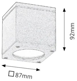 Rabalux 8149 - Venkovní stropní svítidlo AKRON 1xGU10/35W/230V IP54