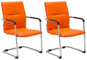 Bhm germany Konferenční židle Seattle (SET 2 ks), oranžová