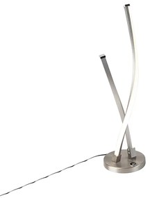 Designová stolní lampa z oceli včetně LED a dotykového stmívače - Paulina