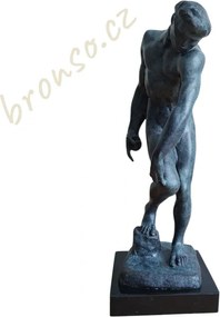 Adam – bronzová socha Rodin, stvoření člověka – umělecká dekorace