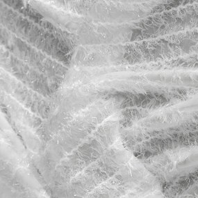 ZÁVĚS NA KROUŽCÍCH TIFFANY 135X250 CM BÍLÁ
